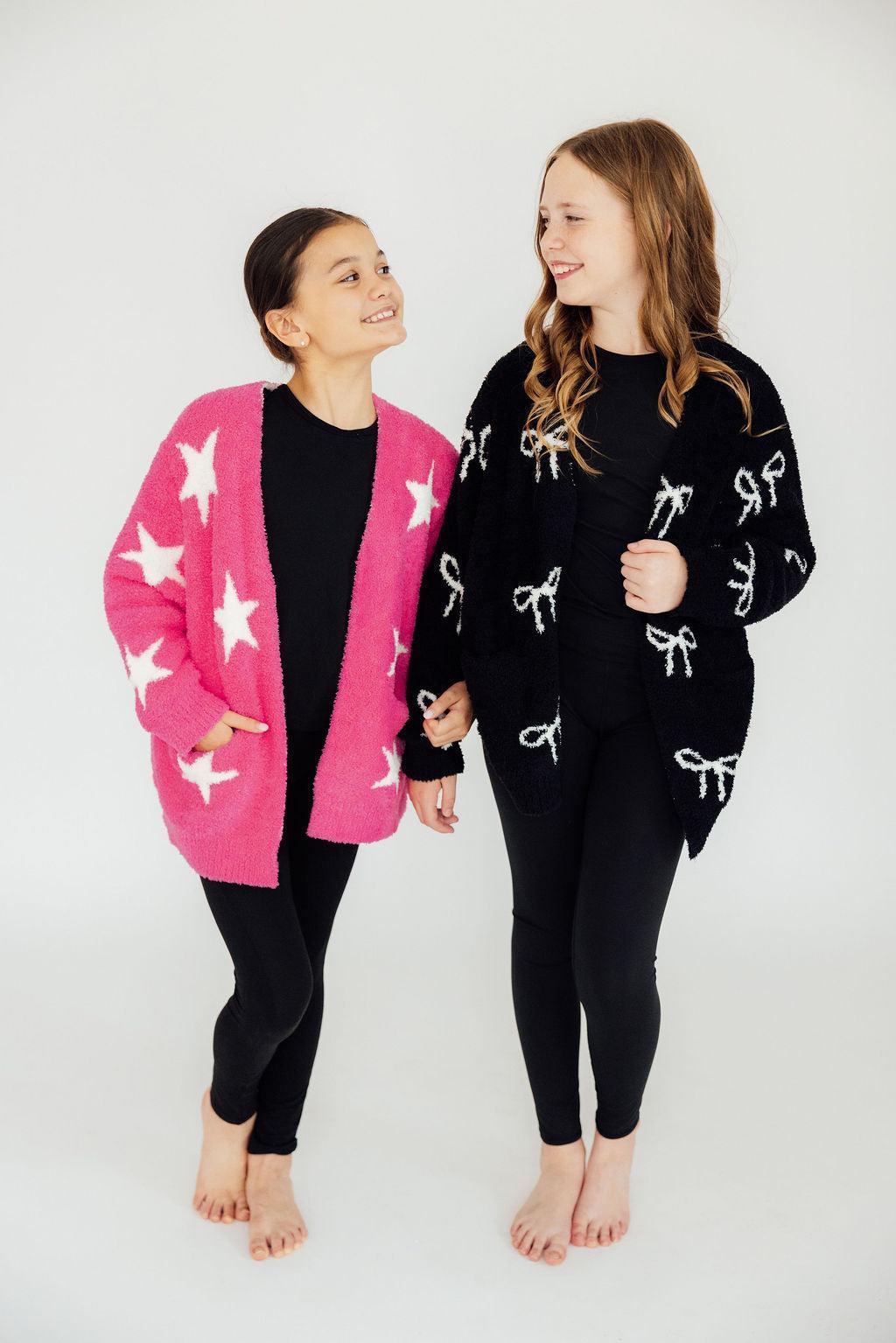 Bright Pink/Coconut Star Cozy Cardigan – Grace + Faith Boutique