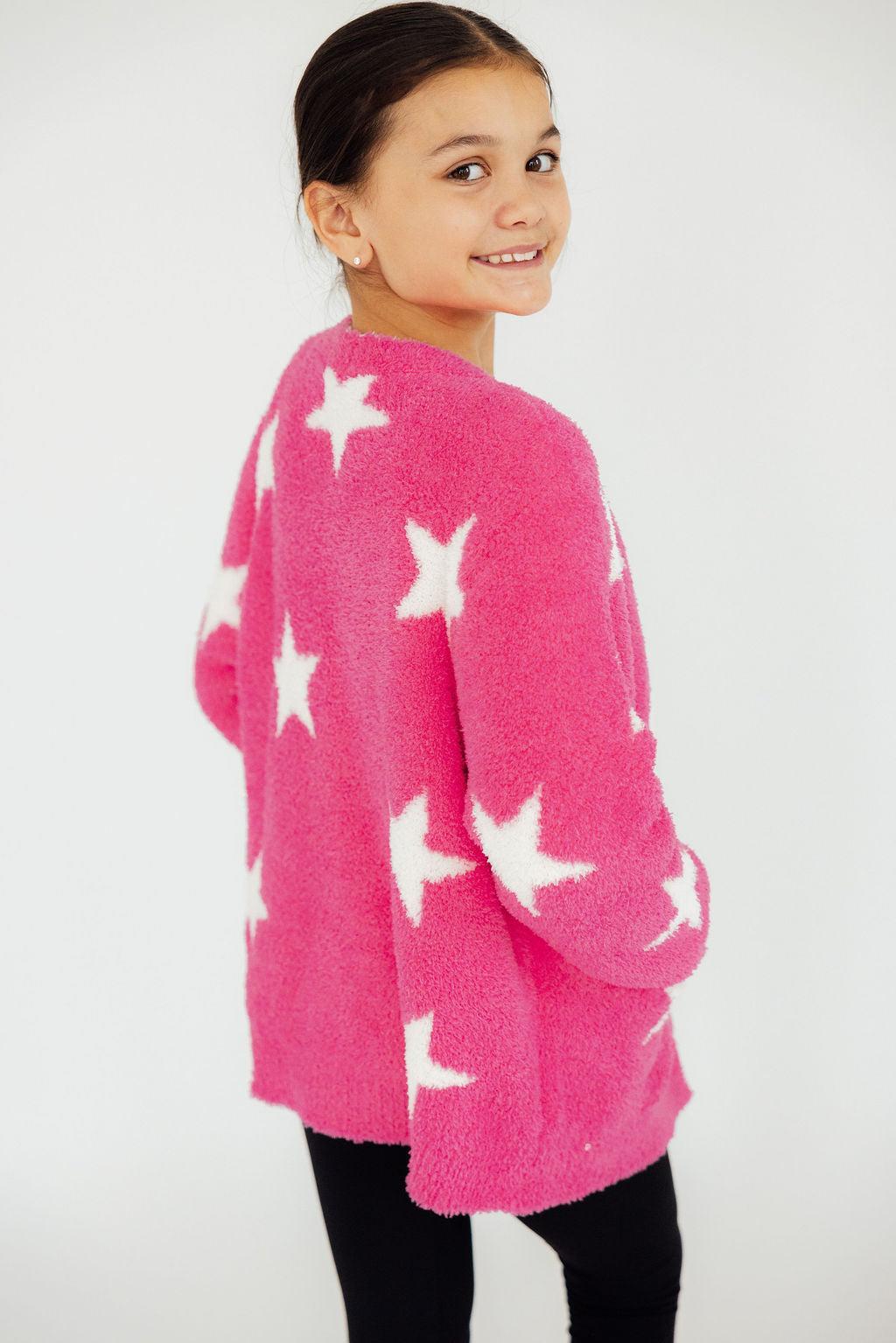 Bright Pink/Coconut Star Cozy Cardigan – Grace + Faith Boutique